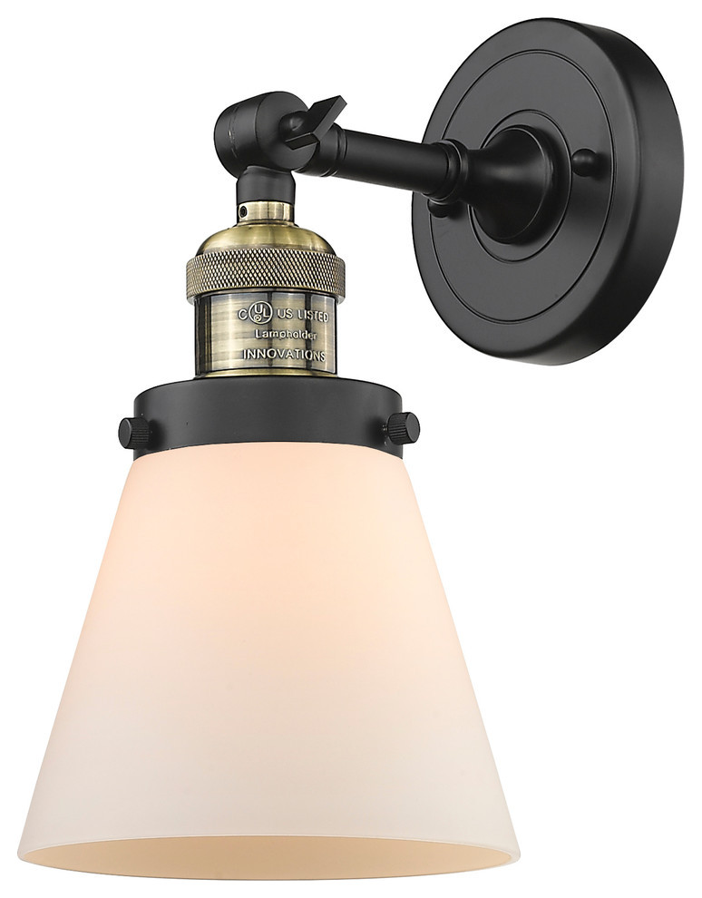 Small Cone 1 Light Sconce - Industrial - Wall Sconces - by Innovations ...
