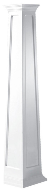 Endura-Craft Craftsman Classic, Square Tapered, Recessed Panel Column ...