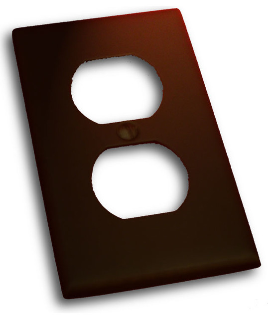 Single Receptacle Outlet Plate - Transitional - Switch Plates And ...