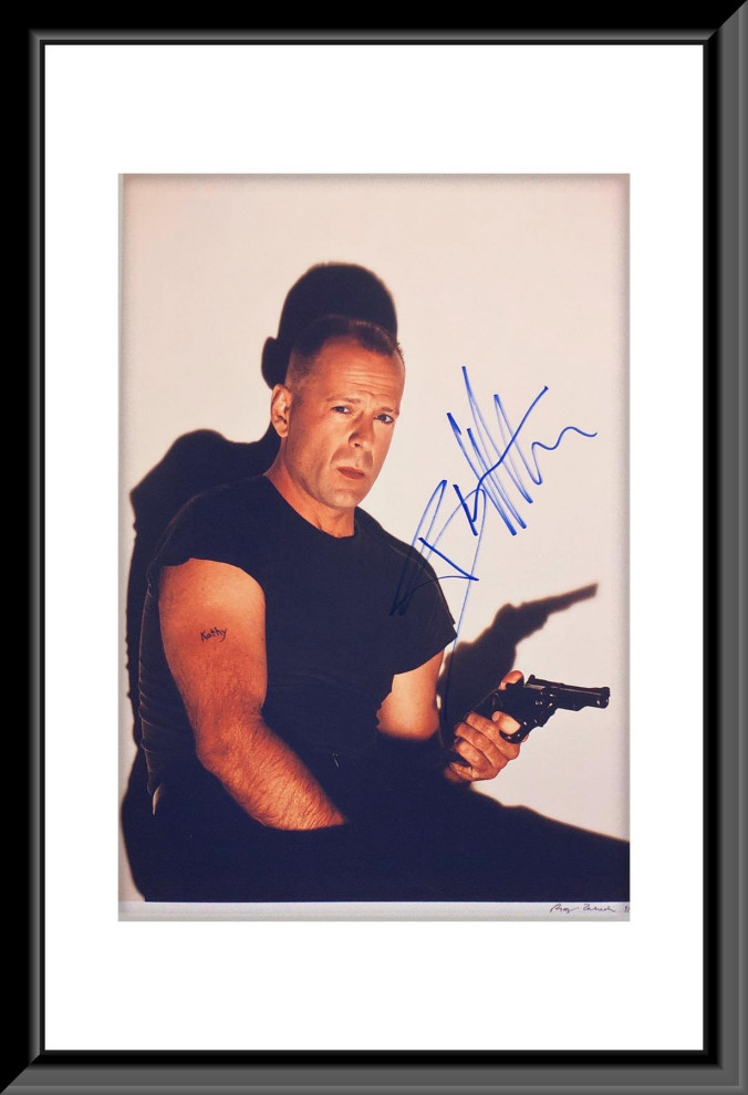 Pulp Fiction Bruce Willis signed movie photo, 11x14 inches ...