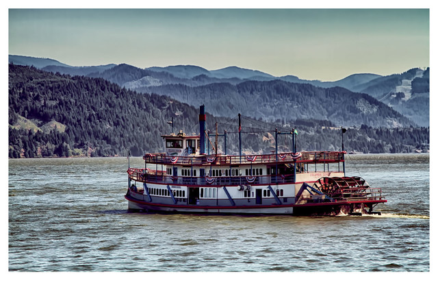 Nicholas Bielemeier the Columbia Gorge Sternwheeler Art Print, 24"x36 ...