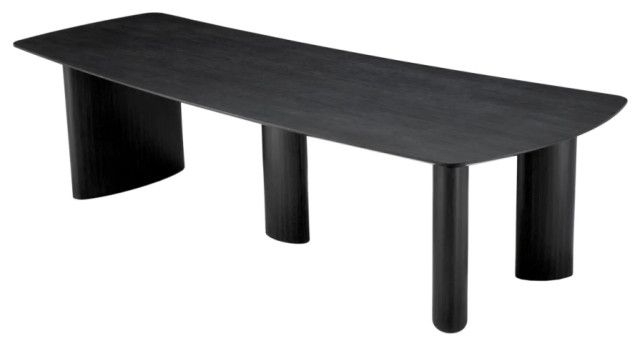 Wooden Minimalist Dining Table L, Eichholtz Bergman - Transitional ...