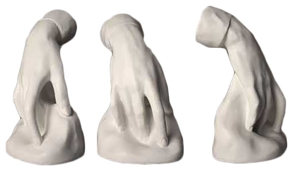 Graceful Hand, Drawing Casts Hands - Contemporary - Garden Statues And ...