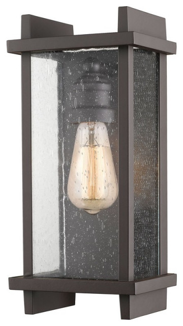 1 Light Outdoor Wall Mount, Contemporary Style, 6"Wx13" - Transitional ...