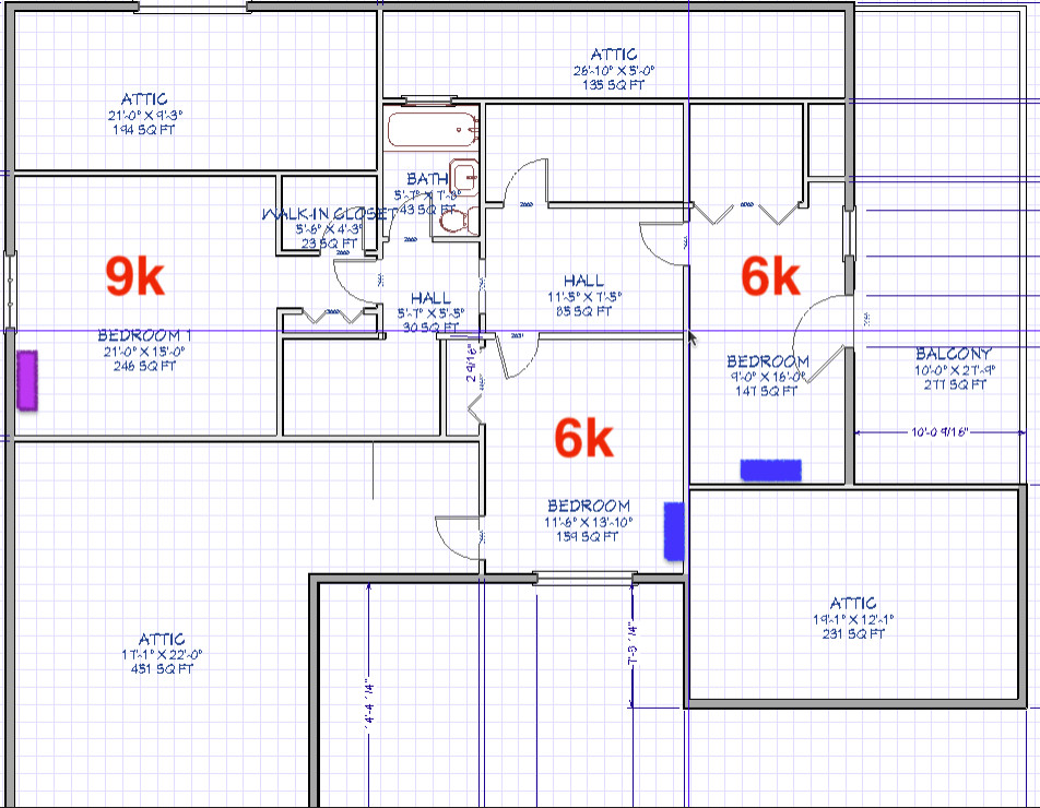 Mini split in hallway