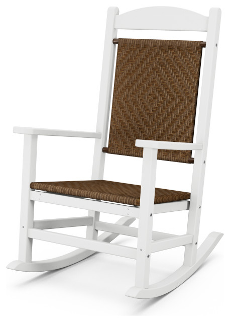 Polywood Presidential Woven Rocking Chair - Tropical - Outdoor Rocking ...