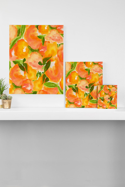 Deny Designs Rebecca Allen Our Summer Garden Art Canvas, 24x30 ...