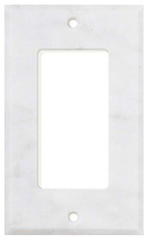 Italian Carrara White Marble 100% Real Natural Stone Switch Wall Plates ...