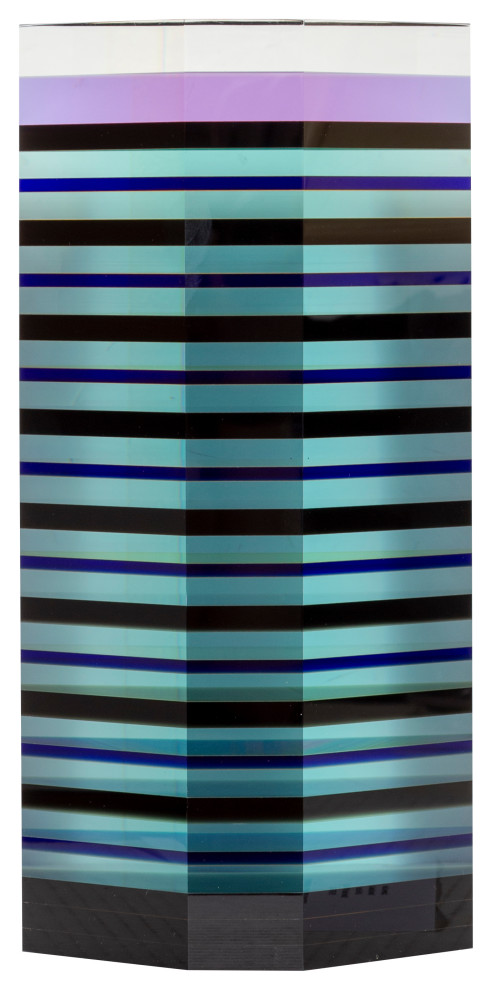 Blue Trapezoid, Unknown Artist, 34x34 - Contemporary - Decorative ...