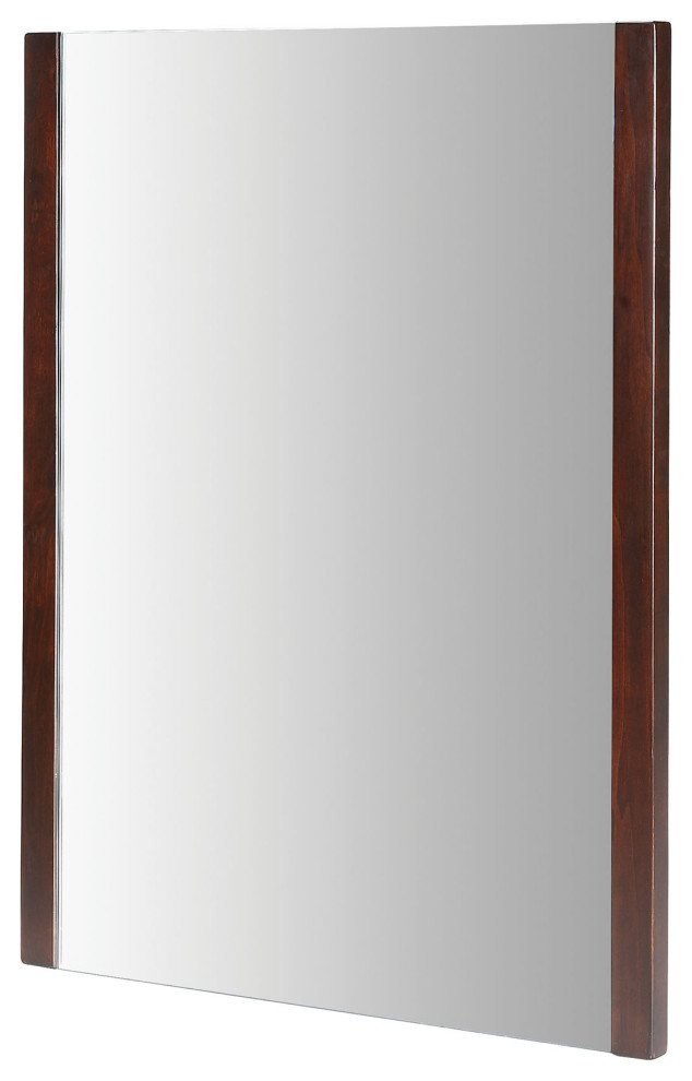 RYVYR M-INDUS-24DW Indus 24-inch Mirror - Dark Walnut - Transitional ...