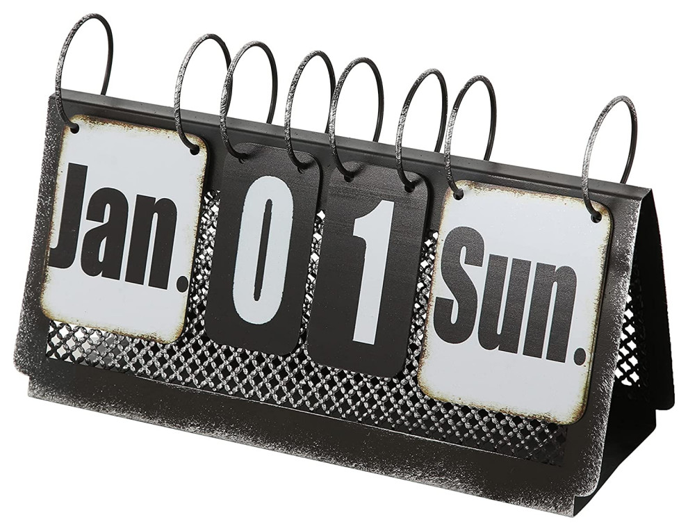 Perpetual Flip Desktop Calendar - Industrial - Desk Accessories - by ...