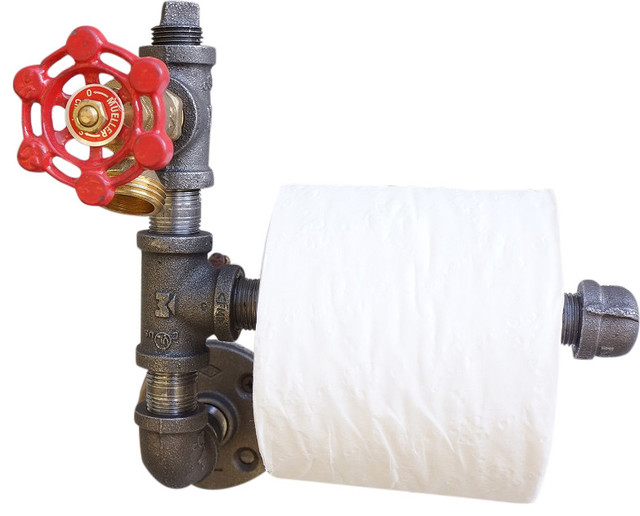 Rustic Single Roll TP Holder - Industrial - Toilet Paper Holders - by ...