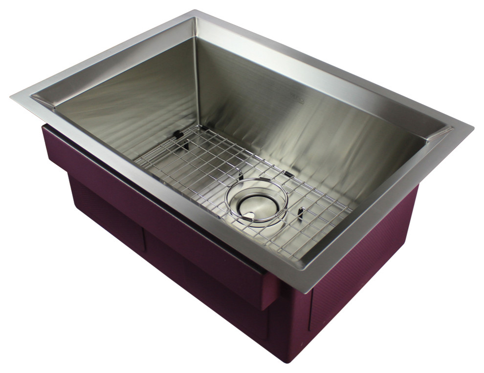 Transolid Studio Stainless Steel 26" Undermount Kitchen Sink ...