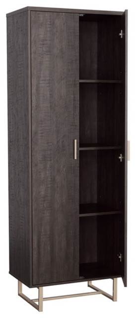 Sauder Walter Heights Engineered Wood Storage Cabinet in Blade Walnut ...