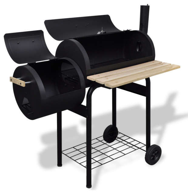 Outdoor BBQ Charcoal Offset Smoker - Contemporary - Smokers - by ...