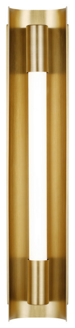 Carson LED Vanity, Burnished Brass - Transitional - Bathroom Vanity ...