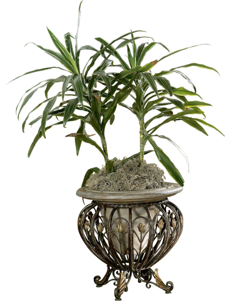 Cast Iron & Stone Planter - Victorian - Indoor Pots And Planters - by ...