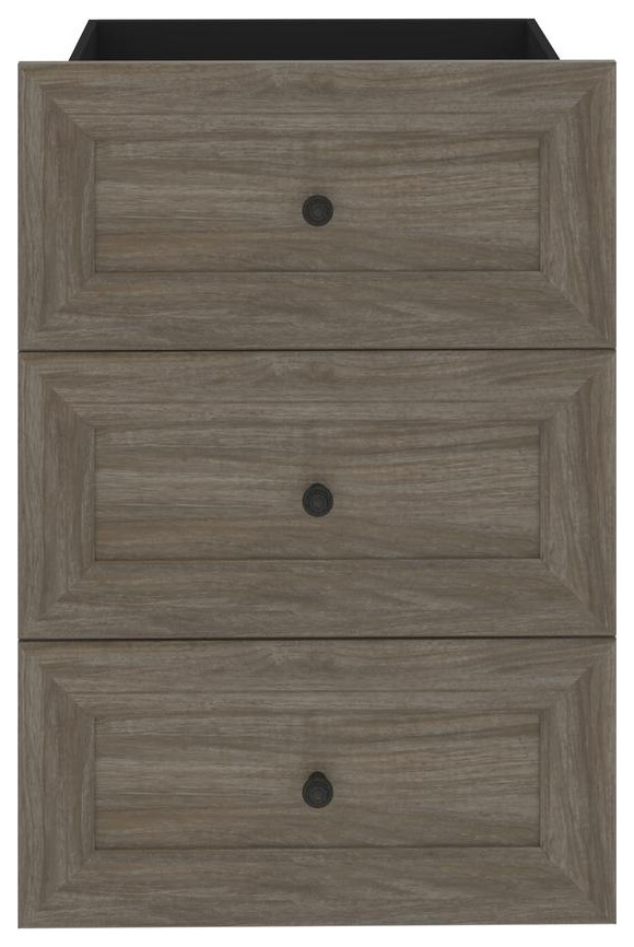 Versatile 3 Drawer Set for Versatile 25W Closet Organizer in Walnut ...