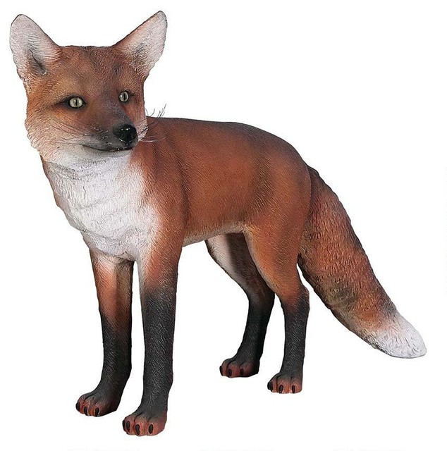 European Red Fox Statue - Traditional - Decorative Objects And ...