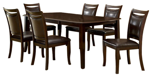 Benzara BM131112 Woodside Contemporary Dining Table, Expresso Finish ...