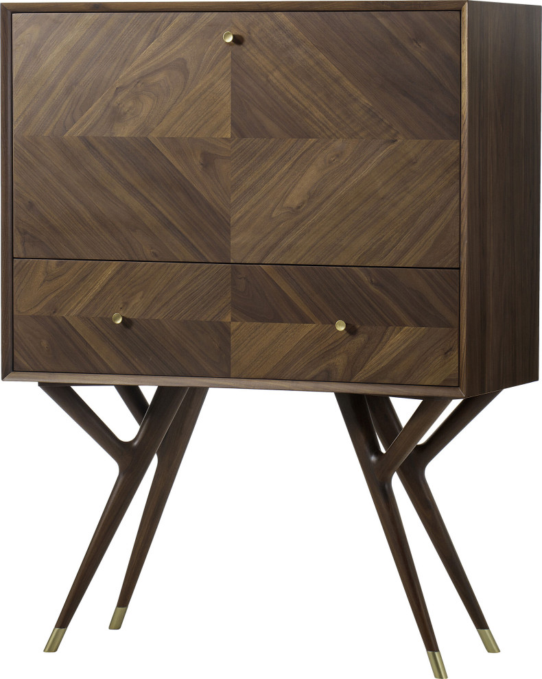 Chester Bar Cabinet - Midcentury - Wine And Bar Cabinets - by ...