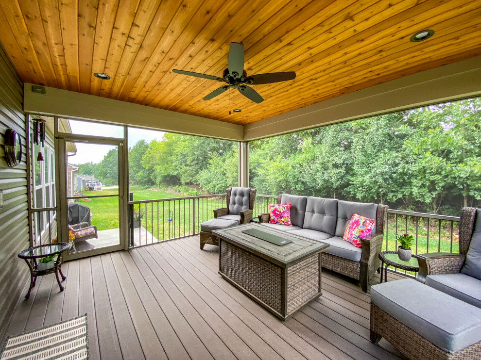 Screen Room with Composite Decking and Solar Screen - Terrace - St ...