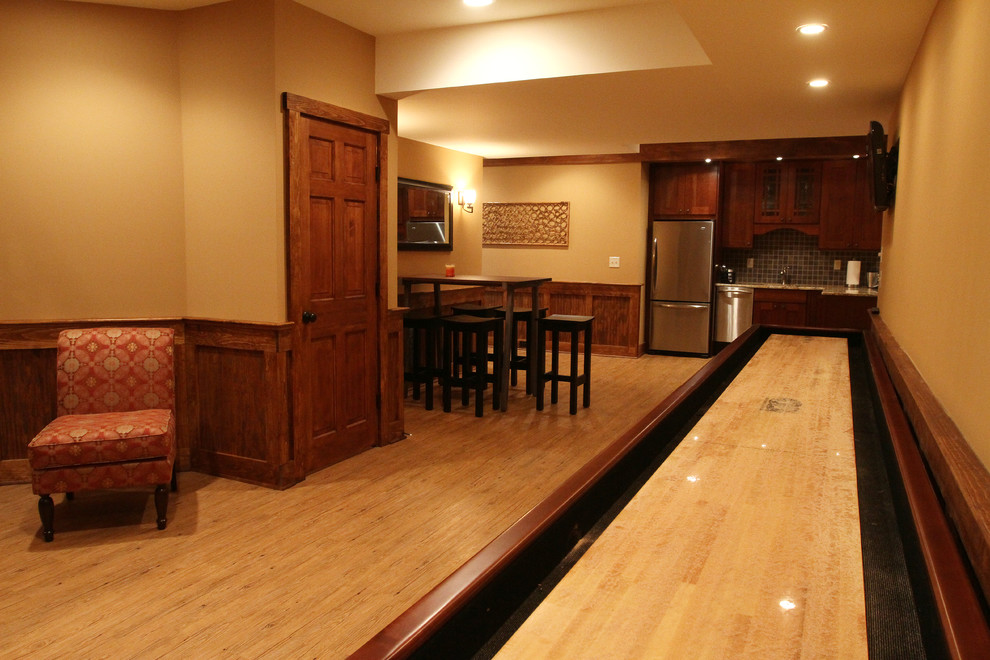 Basking Ridge Basement - Traditional - Basement - New York - by MFM ...