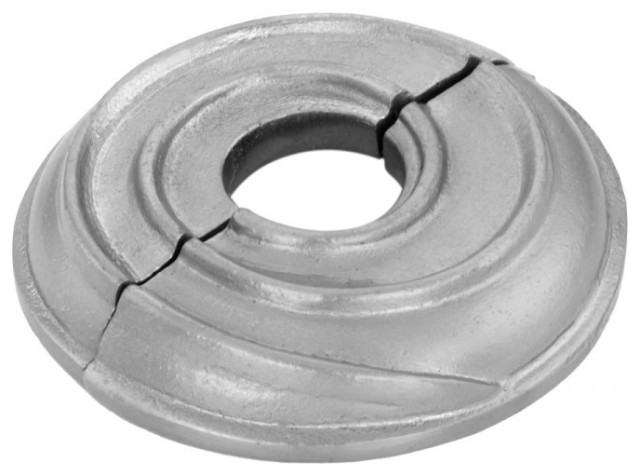 Spiral Radiator Flange Satin 1/2" (IPS) pipe 7/8" inside diameter ...