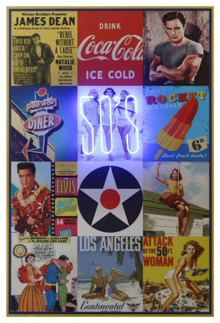 50s Icons Neon Wall Art | Andrew Martin The Fifties - Midcentury ...