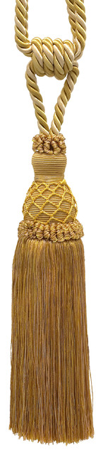 Elegant Antique gold Curtain & Drapery Tassel Tieback / 10" tassel, 30 ...