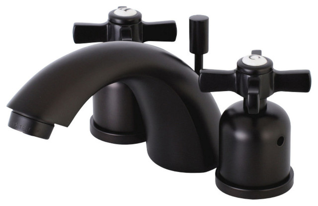 Mini-Widespread Bathroom Faucet With Pop-Up - Transitional - Bathroom ...