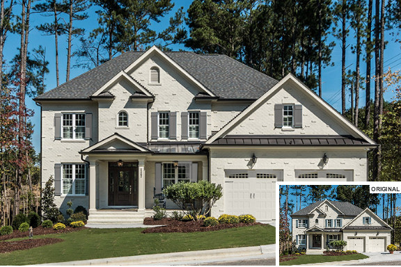 Exterior Color with Alabaster White and shutters