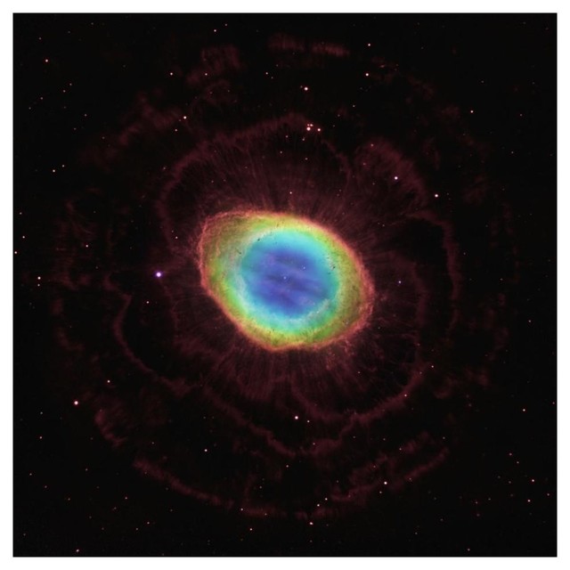 "Hubble Reveals the Ring Nebula's True Shape" Paper Print by NASA, 20 ...