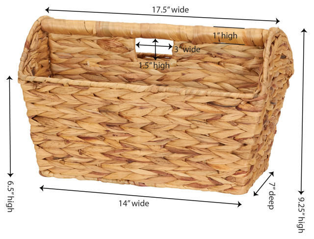 Wicker Magazine Basket - Tropical - Magazine Racks - by Household ...