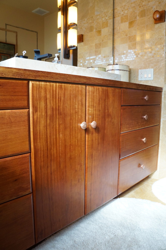 bubinga wood vanity cabinet - Contemporary - Bathroom - San Francisco ...