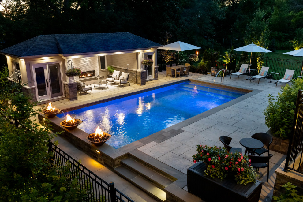 A Multilevel Backyard Oasis - Transitional - Pool - Toronto - by Betz ...