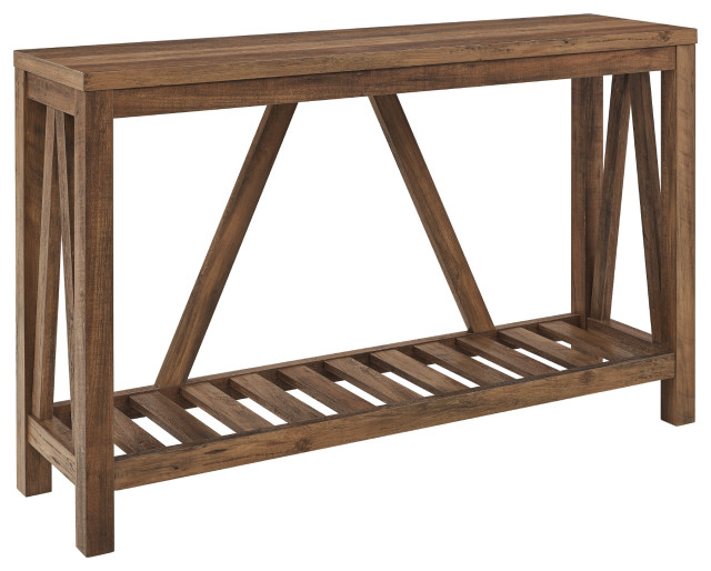 52" A-Frame Rustic Entry Console Table - Farmhouse - Console Tables - by Walker Edison | Houzz