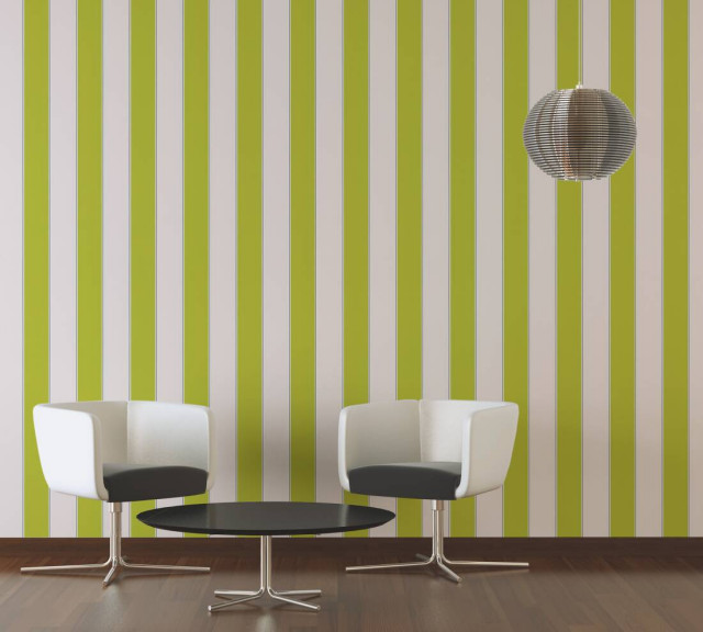 Modern Textured Wallpaper Featuring Stripes, 304591, One Roll ...