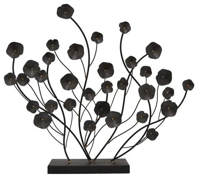 Plutus Brands Metal Table Top Decoration, Black Metal - Contemporary ...