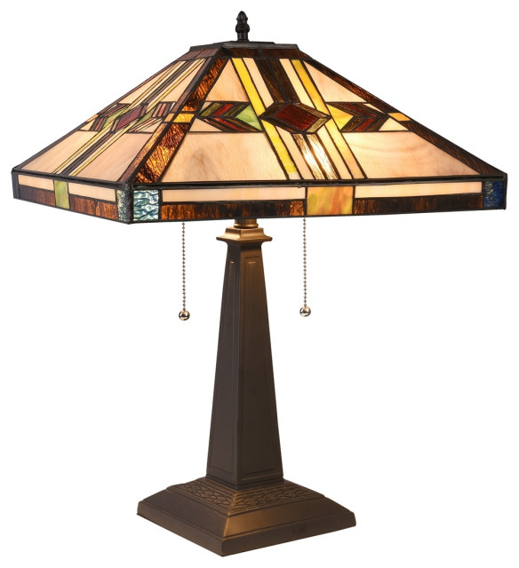 CHLOE Lighting CH3T237IM16-TL2 JEREMIAH Blackish Bronze 2 Light Table ...
