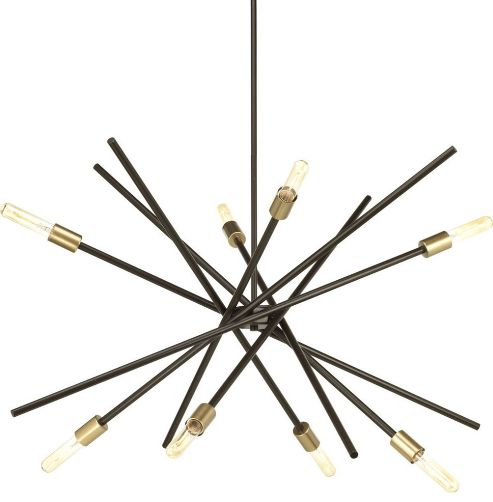 Astra 8-Light Chandelier - Midcentury - Chandeliers - by Buildcom | Houzz