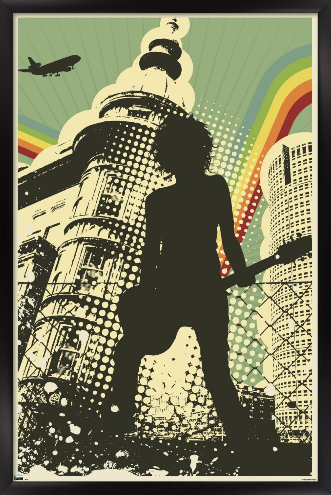 Music Vibe, 14.725" x 22.375" - Contemporary - Prints And Posters - by ...