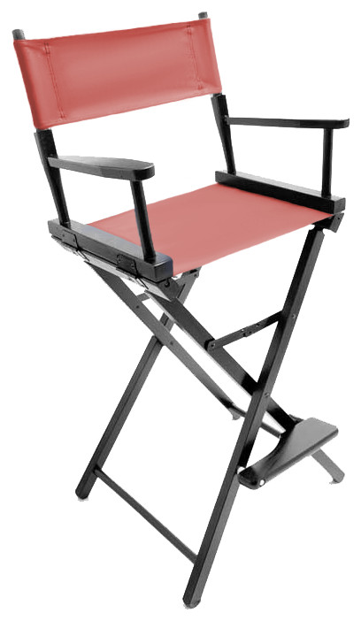 Gold Medal 30" Black Contemporary Director's Chair - Contemporary ...