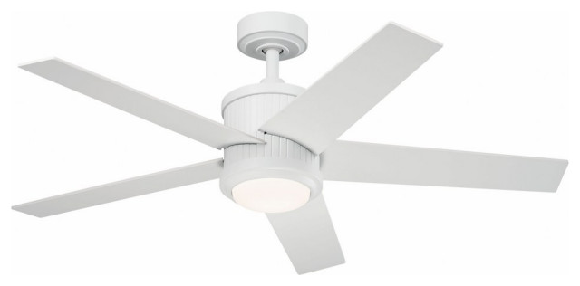 5 Blade Ceiling Fan Light Kit In Art Deco Style-15.5 Inches Tall and 48 ...