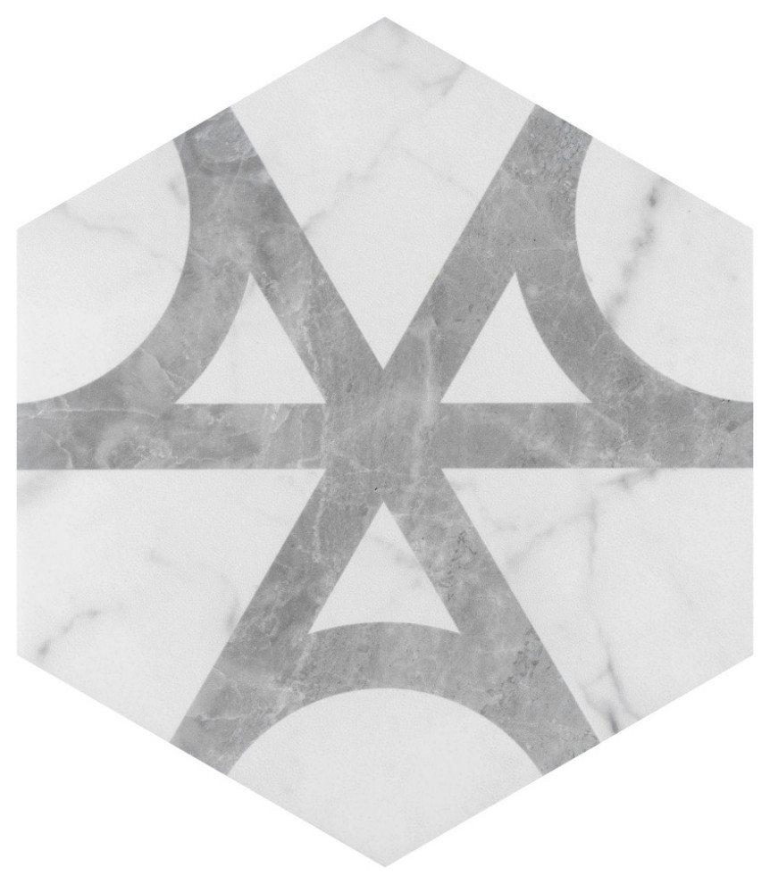 Classico Carrara Porcelain Floor and Wall Tile (7.5 sqft./case ...