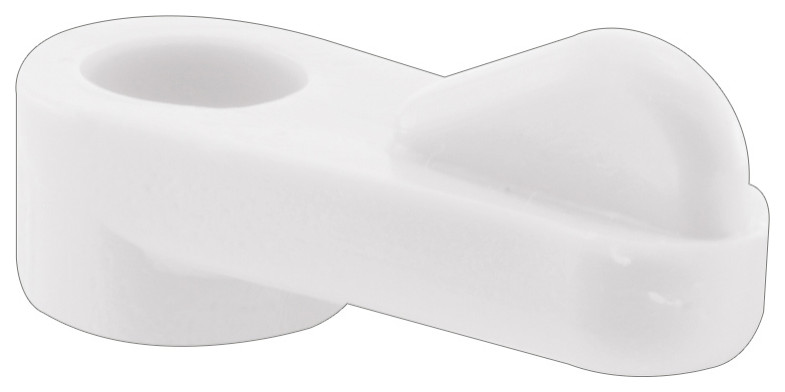 1/16" Window Screen Clip, Molded Plastic, White, 12Pack - Traditional ...