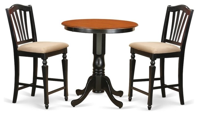 3-Piece Counter Height Pub Set, Counter Height Table And 2 Dining ...
