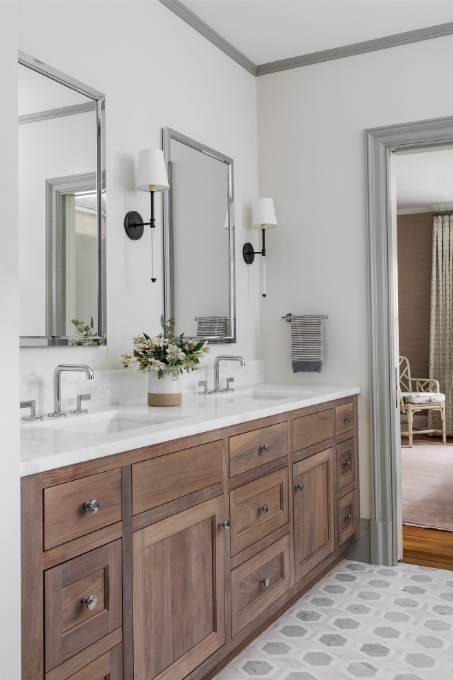 The 1895 Colonial Revival - Traditional - Bathroom - Boston - by Twelve ...