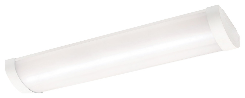 Pierce 24'' Linear Flush Mount, LED 25W 120, 277V, White - Transitional ...