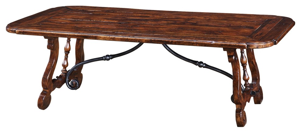 Country Lyre Support Cocktail Table - Traditional - Coffee Tables - by ...